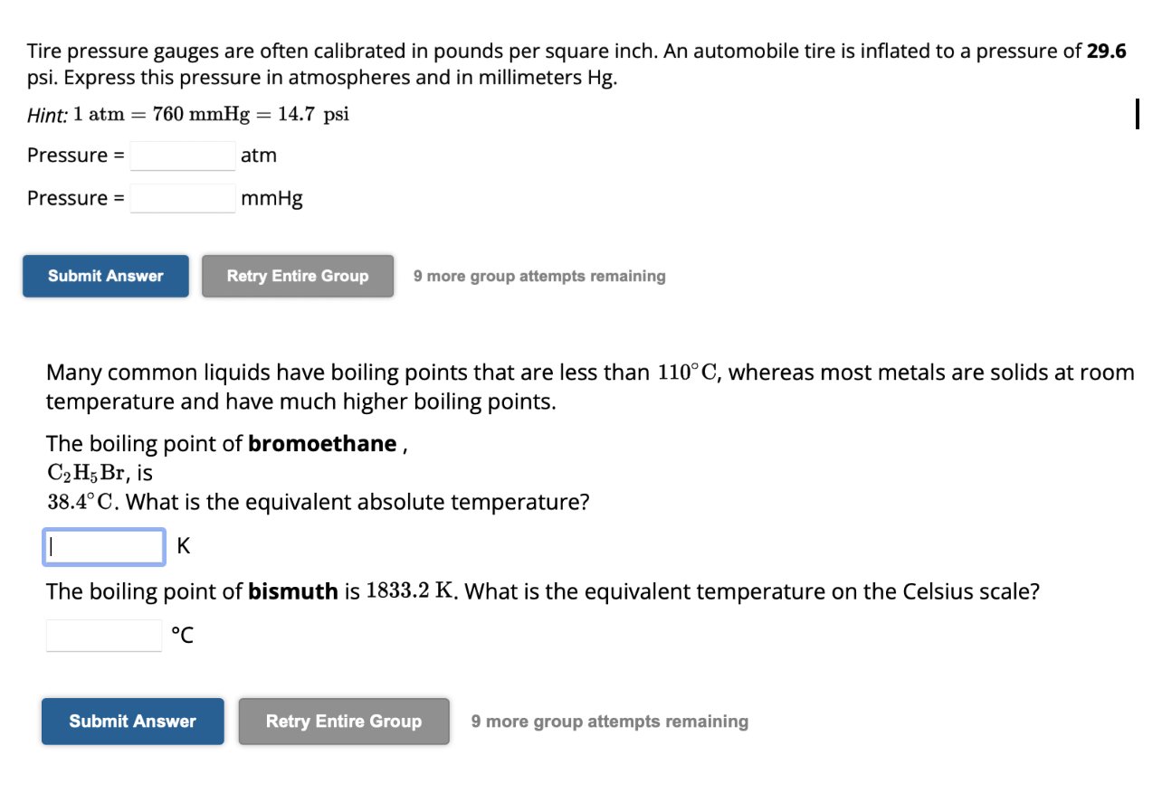 Solved Tire pressure gauges are often calibrated in pounds | Chegg.com