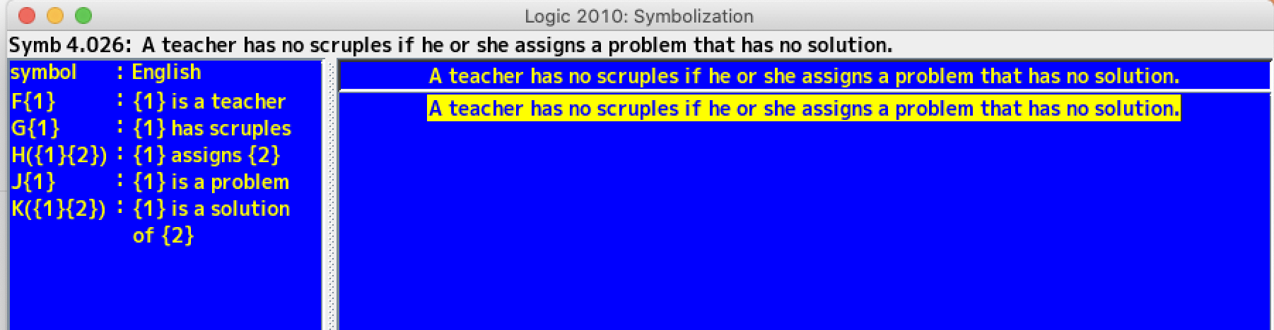 Symbolization: A teacher has no scruples if he or she | Chegg.com