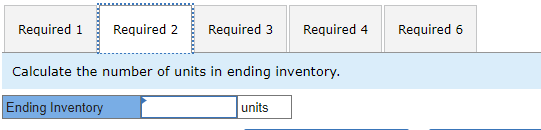Solved Calculate the number of units in ending | Chegg.com
