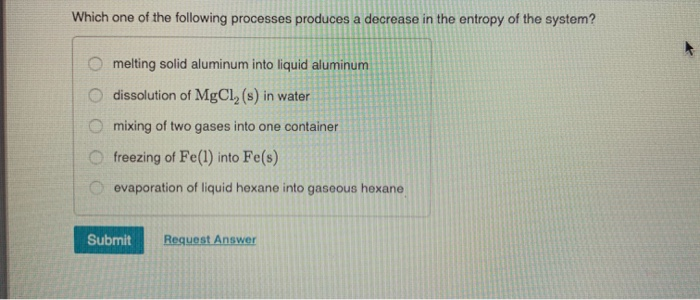 Solved Which one of the following processes produces a | Chegg.com