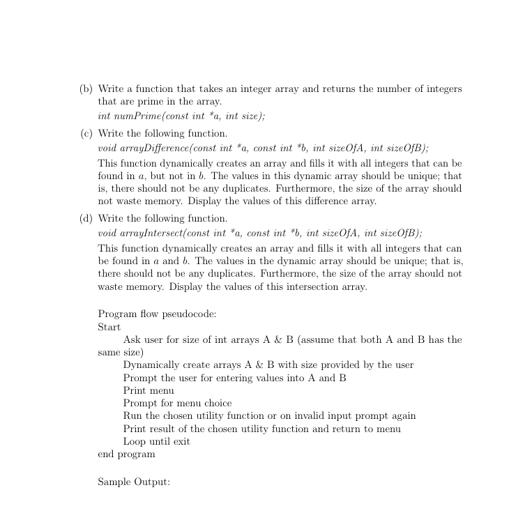 Solved Array Utilities (array_utils.c) In this exercise you | Chegg.com