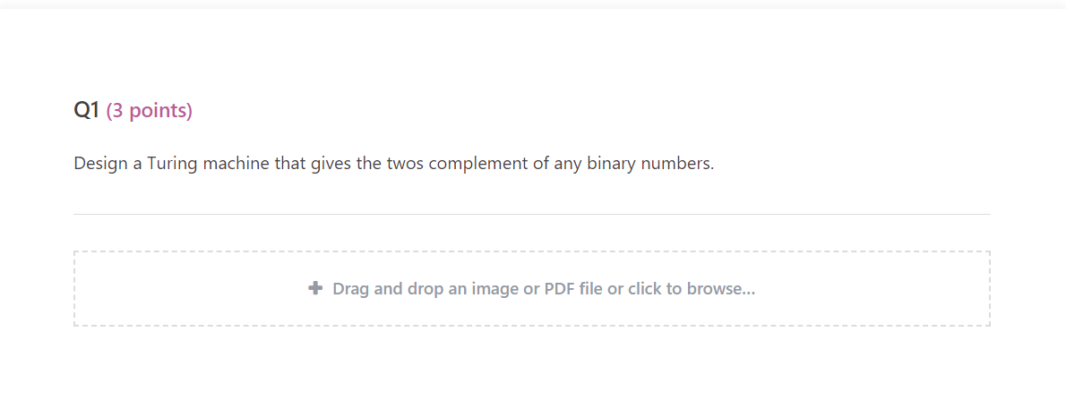 Solved Design a Turing machine that gives the twos | Chegg.com
