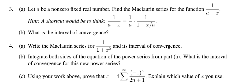 Solved 3. (a) Let a be a nonzero fixed real number. Find the | Chegg.com