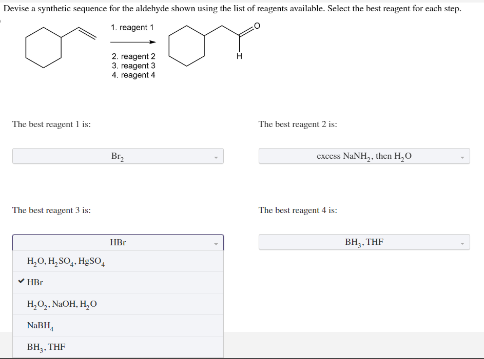 Solved 1. reagent 1 2. reagent 2 3. reagent 3 4. reagent 4 | Chegg.com