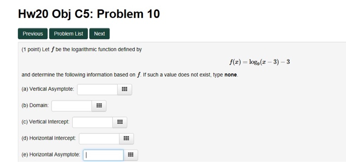 Solved Hw20 Obj C5: Problem 10 Previous Problem List Next (1 | Chegg.com