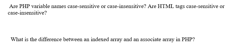 Solved Are Php Variable Names Case Sensitive Or 4937