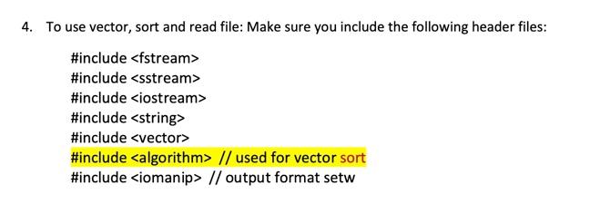 Solved Lab 8 - Read File This lab will read a file, | Chegg.com