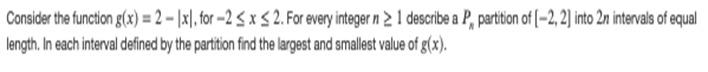 Solved Consider the function g(x) = 2 - 1x), for -25x52. For | Chegg.com