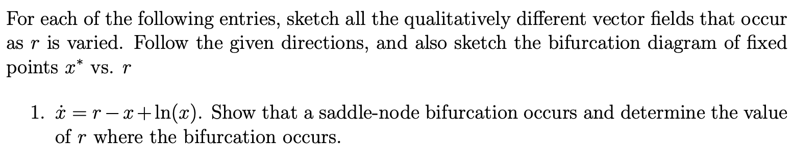Solved For each of the following entries, sketch all the | Chegg.com