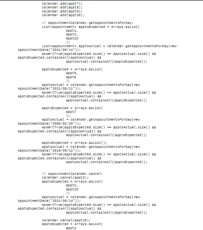 Solved Problems 6-10: AppointmentsWrite a program to design | Chegg.com