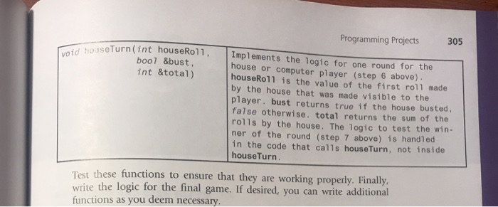 Write a program that plays a simplified dice version | Chegg.com