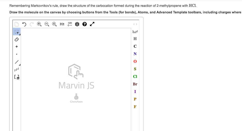 Solved Remembering Markovnikov's rule, draw the | Chegg.com
