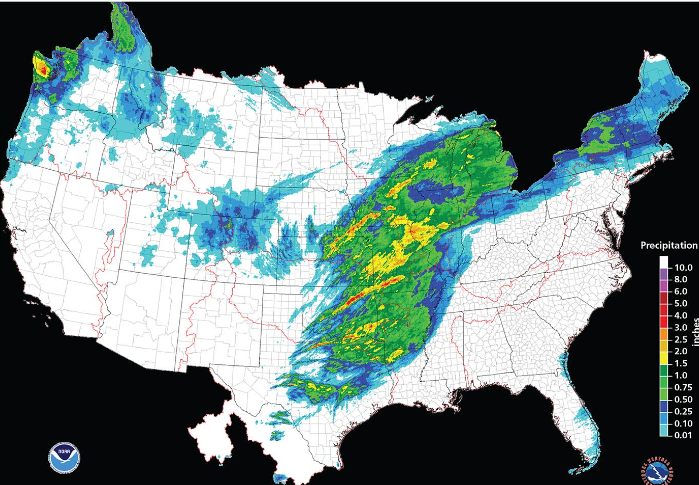 Solved High precipitation rates can be seen west of Seattle | Chegg.com