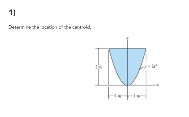 Solved Determine the location of the centroid. Em | Chegg.com