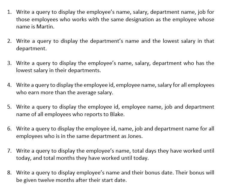 Solved CREATE TABLE dept ( deptno NUMBER(2,0), dname | Chegg.com