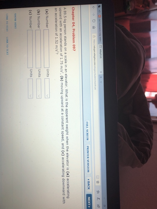 Solved ac Get FULL SCREEN PRINTER VERSION BACK NEXT Chapter | Chegg.com