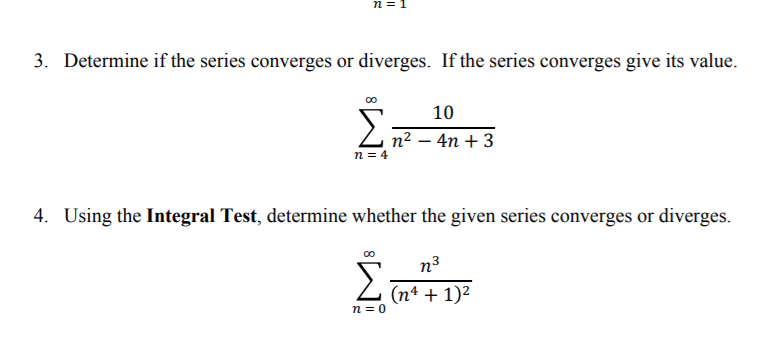 Solved 3. Determine if the series converges or diverges. If | Chegg.com