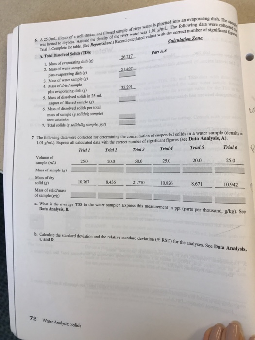 Solved Experiment 3 Prelaboratory Assignment Water Analysis: | Chegg.com