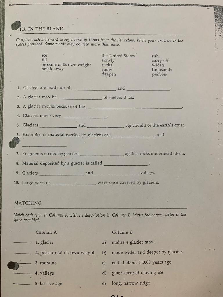 Solved Complete each statement using a term or terms from | Chegg.com
