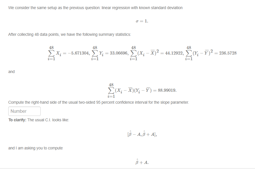 Solved We consider the same setup as the previous question: | Chegg.com