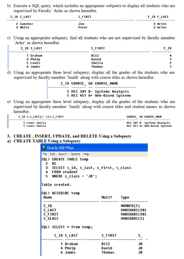 Sql Create Temp Table In Subquery | Cabinets Matttroy