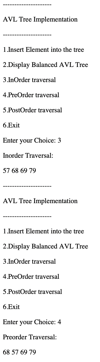 Solved C++ ONLY 3 given files: AVLTree.h, Driver.cpp, | Chegg.com