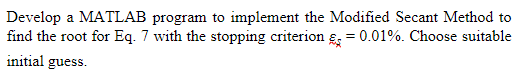 Solved Develop a MATLAB program to implement the Modified | Chegg.com
