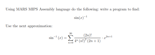 Solved Using MARS MIPS Assembly language do the following: | Chegg.com