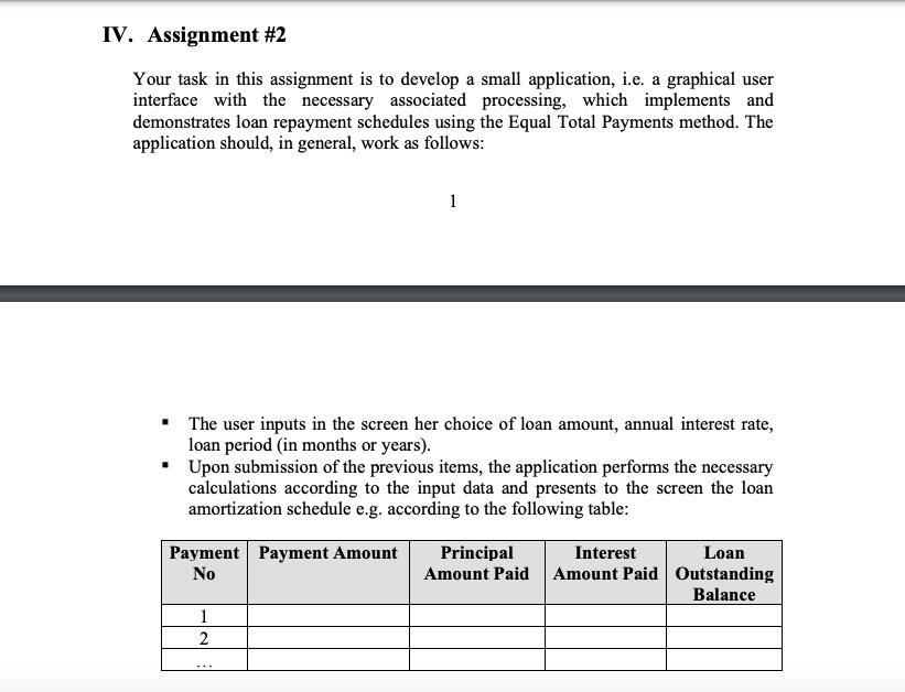 Solved IV. Assignment #2 Your task in this assignment is to | Chegg.com