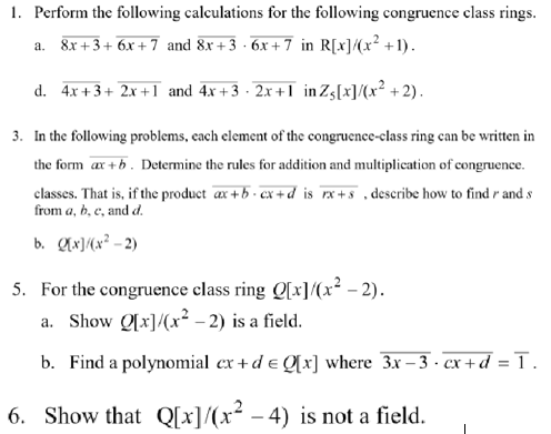 Solved 1. Perform the following calculations for the | Chegg.com