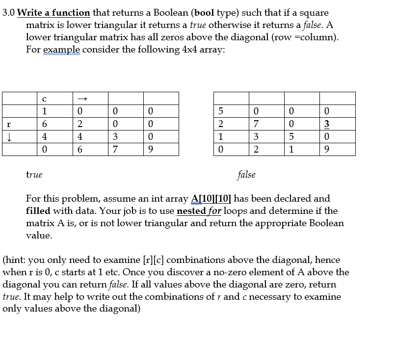 Solved 30 Write A Function That Returns A Boolean Bool 4438