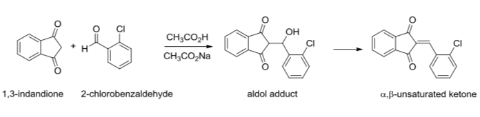 Solved O C OH снсон + H Cl CH3CO2Na 1,3-indandione | Chegg.com
