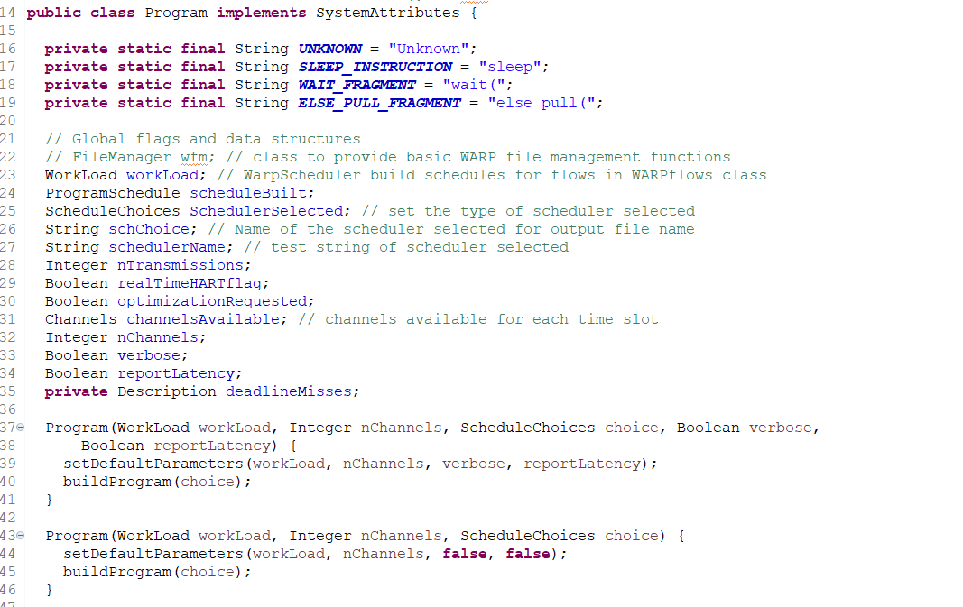 Solved Please describe what each of the following methods | Chegg.com