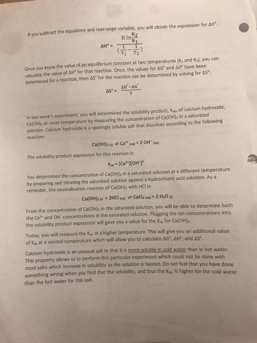 Solved Post-Lab Assignment 1. (a) Using the room temperature | Chegg.com