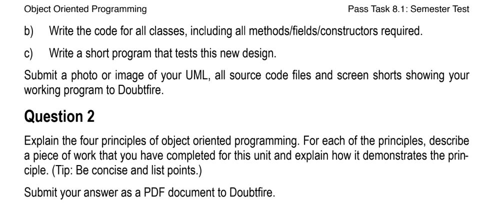 C# Question 1 Consider the following program: Figure | Chegg.com