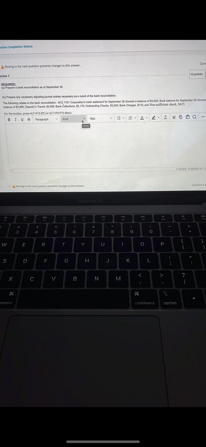 Solved stion Completion Status: A Moving to the next | Chegg.com