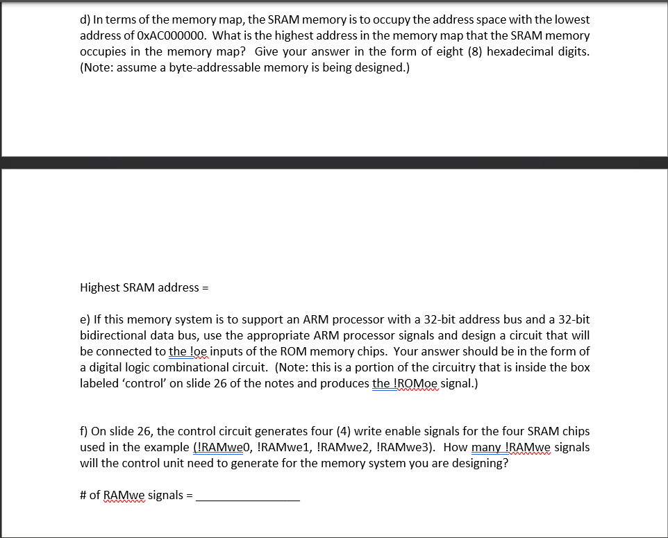 A Simple Memory System A0&A1 are not used 265. The | Chegg.com