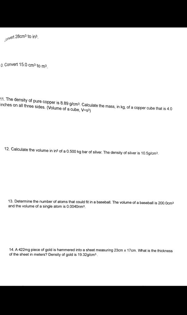 [Solved]: Part 1: Metric Conversions (5 points each) Direc