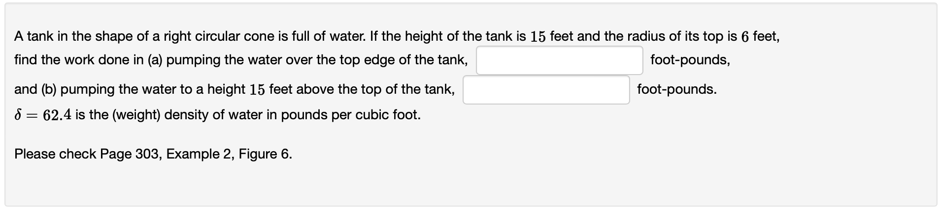 A tank in the shape of a right circular cone is full | Chegg.com