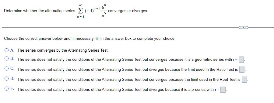 Solved Determine whether the alternating series | Chegg.com