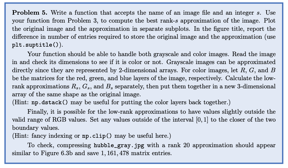 Solved Problem 5. ﻿Write a function that accepts the name of | Chegg.com
