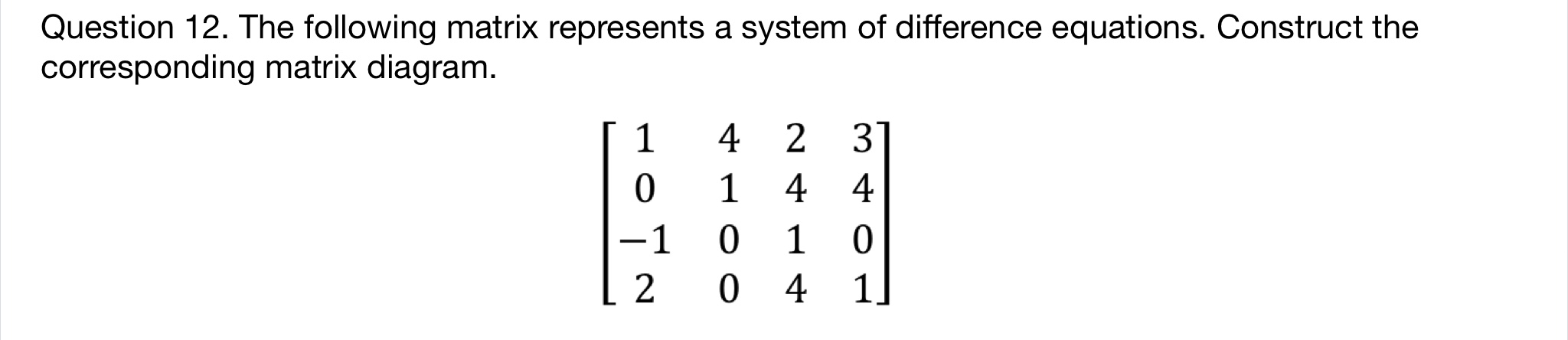 Solved The difference equations is what is shown in the | Chegg.com