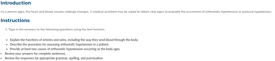 Solved nstructions 1. Type in the answers to the following | Chegg.com