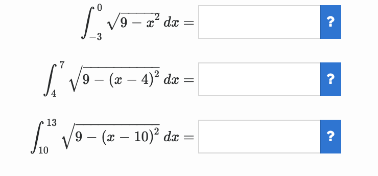 Solved Evaluate the following integrals. Use geometry and | Chegg.com
