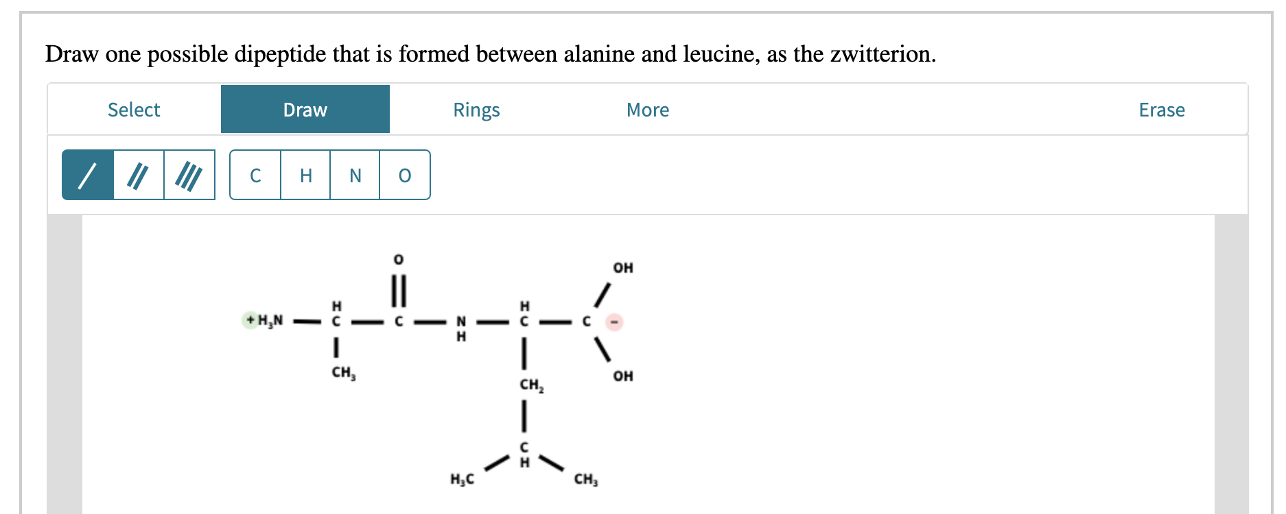 Solved Draw one possible dipeptide that is formed between | Chegg.com Solved Draw one possible dipeptide that is formed between | Chegg.com