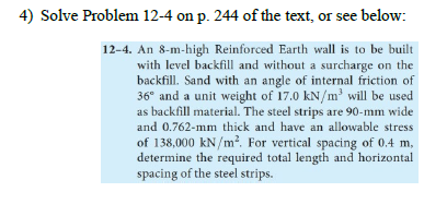 Solved 4) Solve Problem 12-4 on p. 244 of the text, or see | Chegg.com