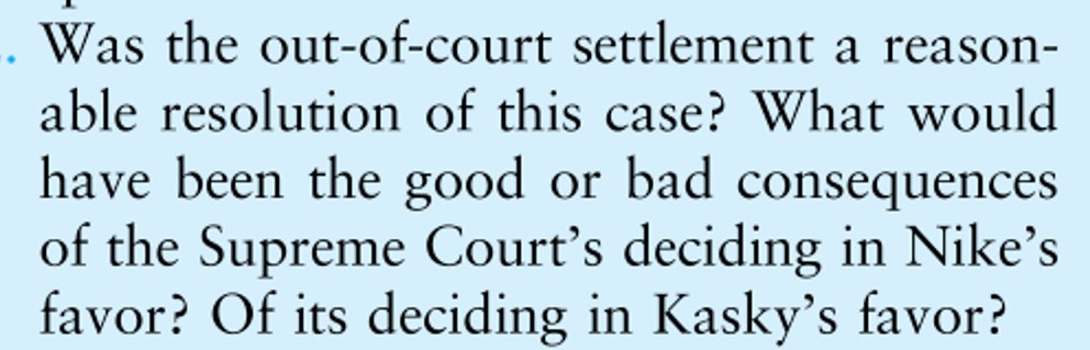 Was the out-of-court settlement a reason-able | Chegg.com