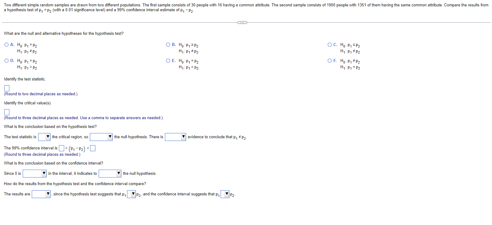 Solved The drop down menues are as follows not in;in fail | Chegg.com