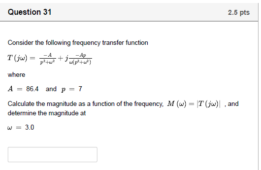 Solved Question 31 2.5 pts -A زدن به خانه Consider the | Chegg.com