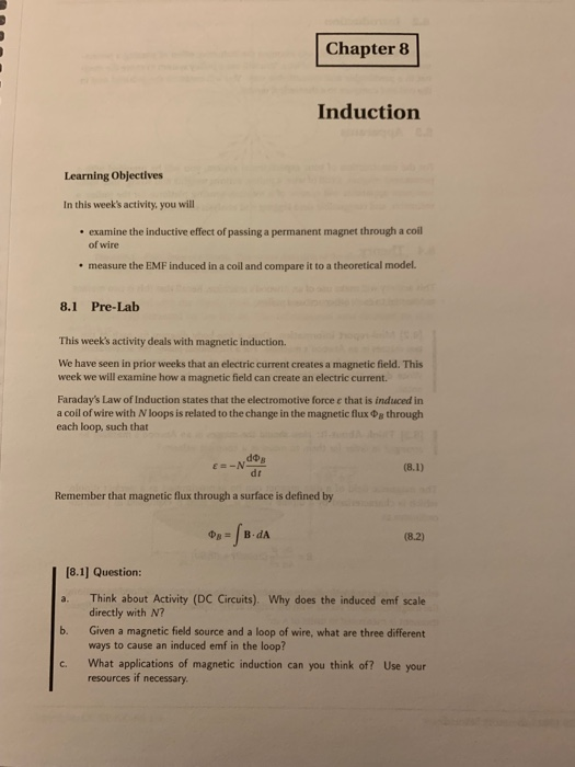 Solved Chapter8 Induction Learning Objectives In this week's | Chegg.com